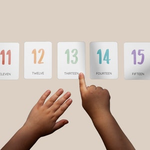 Montessori Numbers, 1-20 Printable Flashcards, Preschool Numbers ...