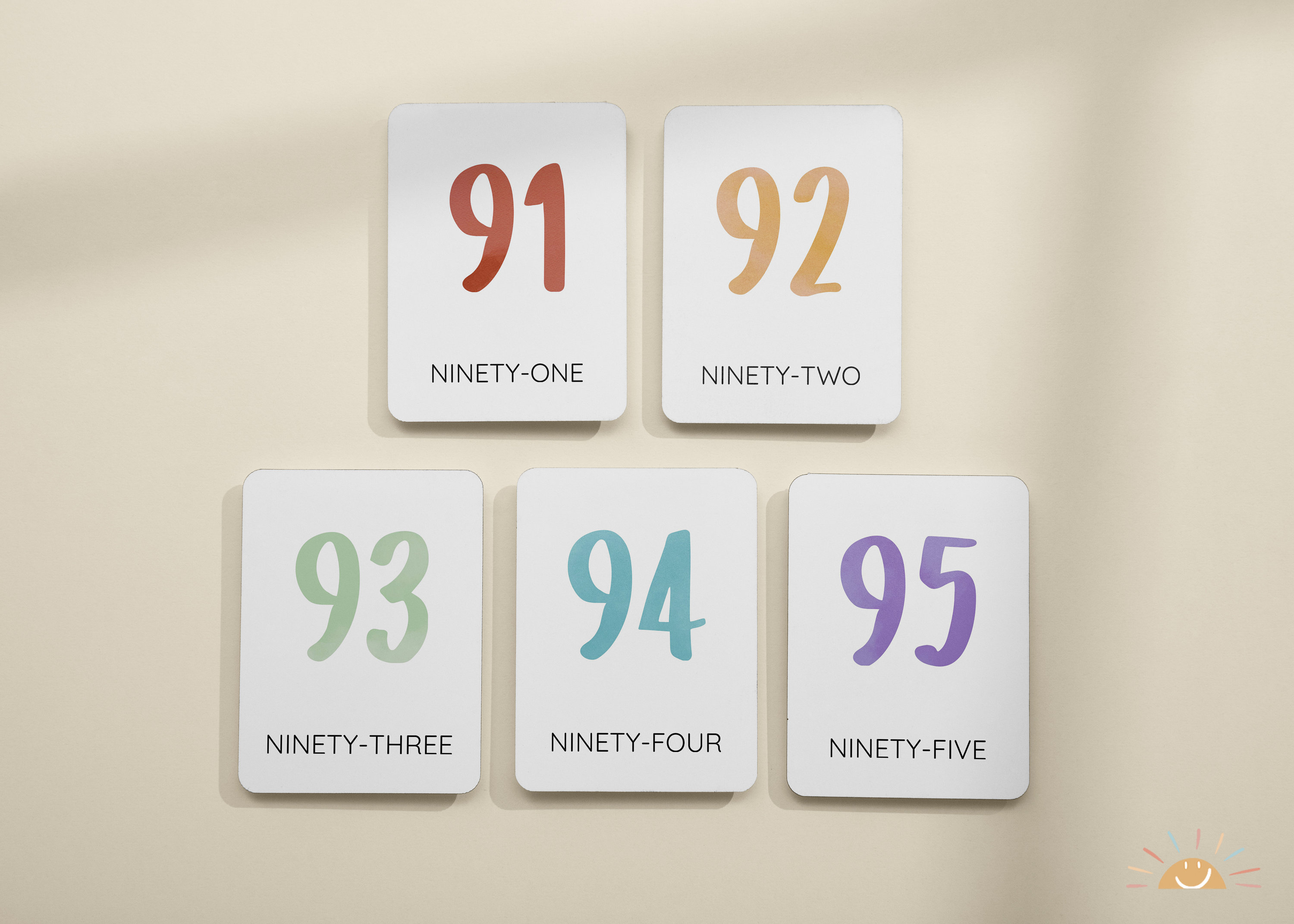 Montessori Numbers, 1-100 Printable Flashcards, Preschool Numbers ...