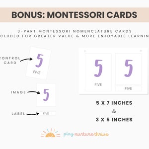 Montessori Numbers, 1-20 Printable Flashcards, Preschool Numbers ...
