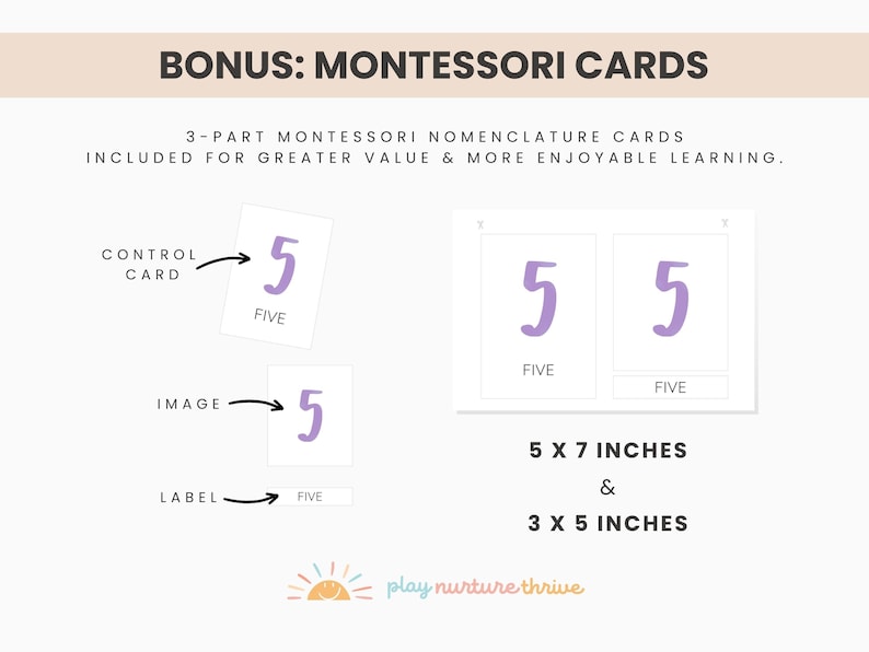 Montessori Numbers, 1-20 Printable Flashcards, Preschool Numbers ...