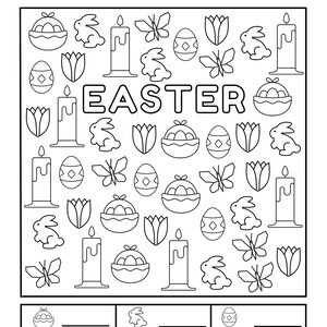 Printable Easter Bunny Coloring Pages for Kids, Easter Activity for ...