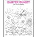 Printable Easter Bunny Coloring Pages for Kids, Easter Activity for ...