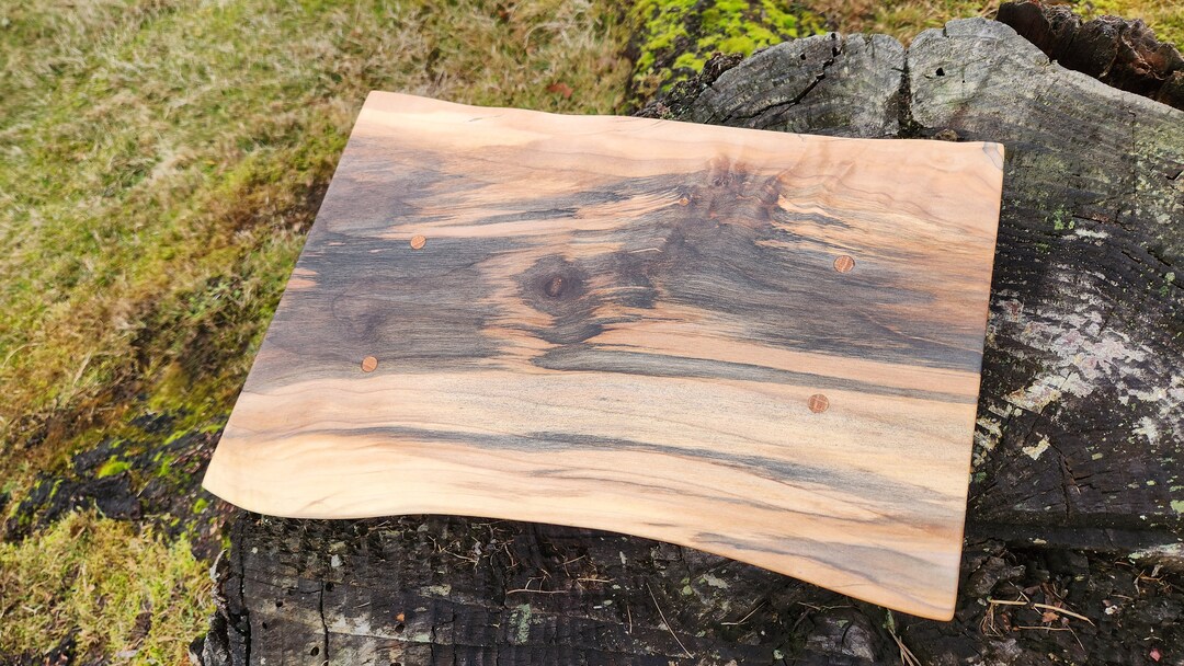 Live Edge Maple Slab Serving Platter/cutting Board - Etsy