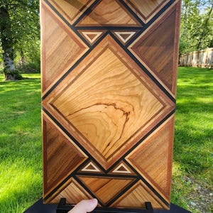 Multi-hardwood (cherry, Sapele, Maple, Walnut, Afromosia) Serving ...