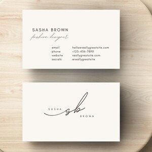 Small Business Info Card Calling Card Modern Info Card Professional ...