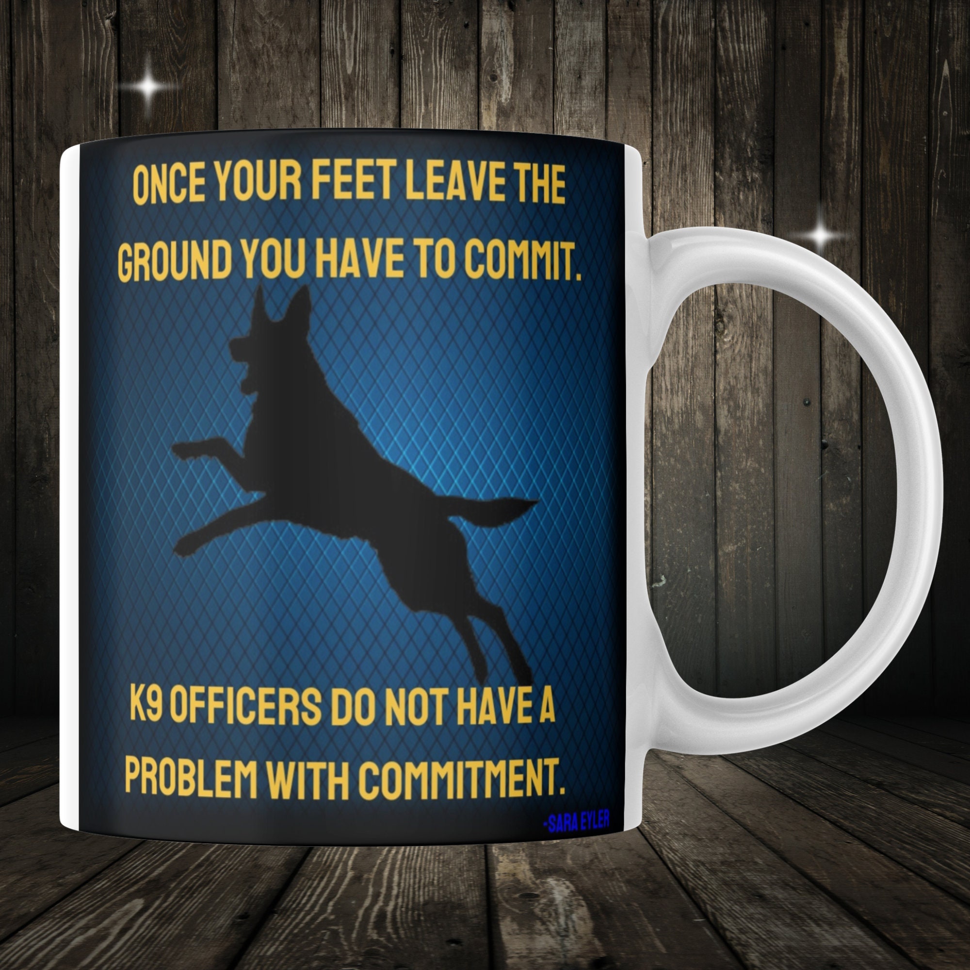 Thin Blue Line K9 Quote "once Your Feet Leave the Ground, You Have to ...