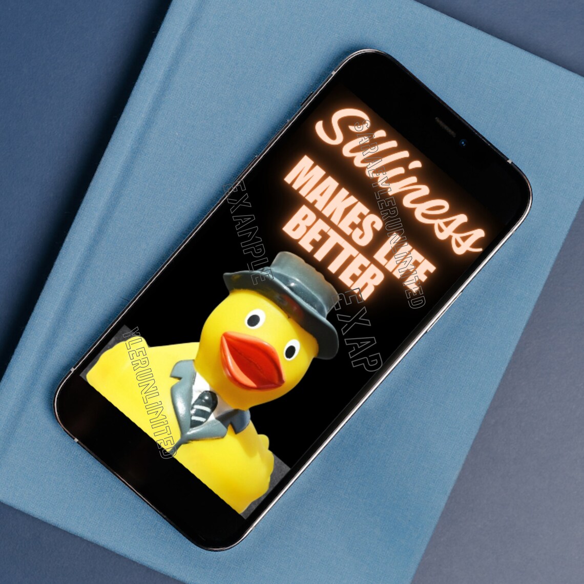Silliness Makes Life Better Quote Rubber Duckie in Tie and Top Hat ...