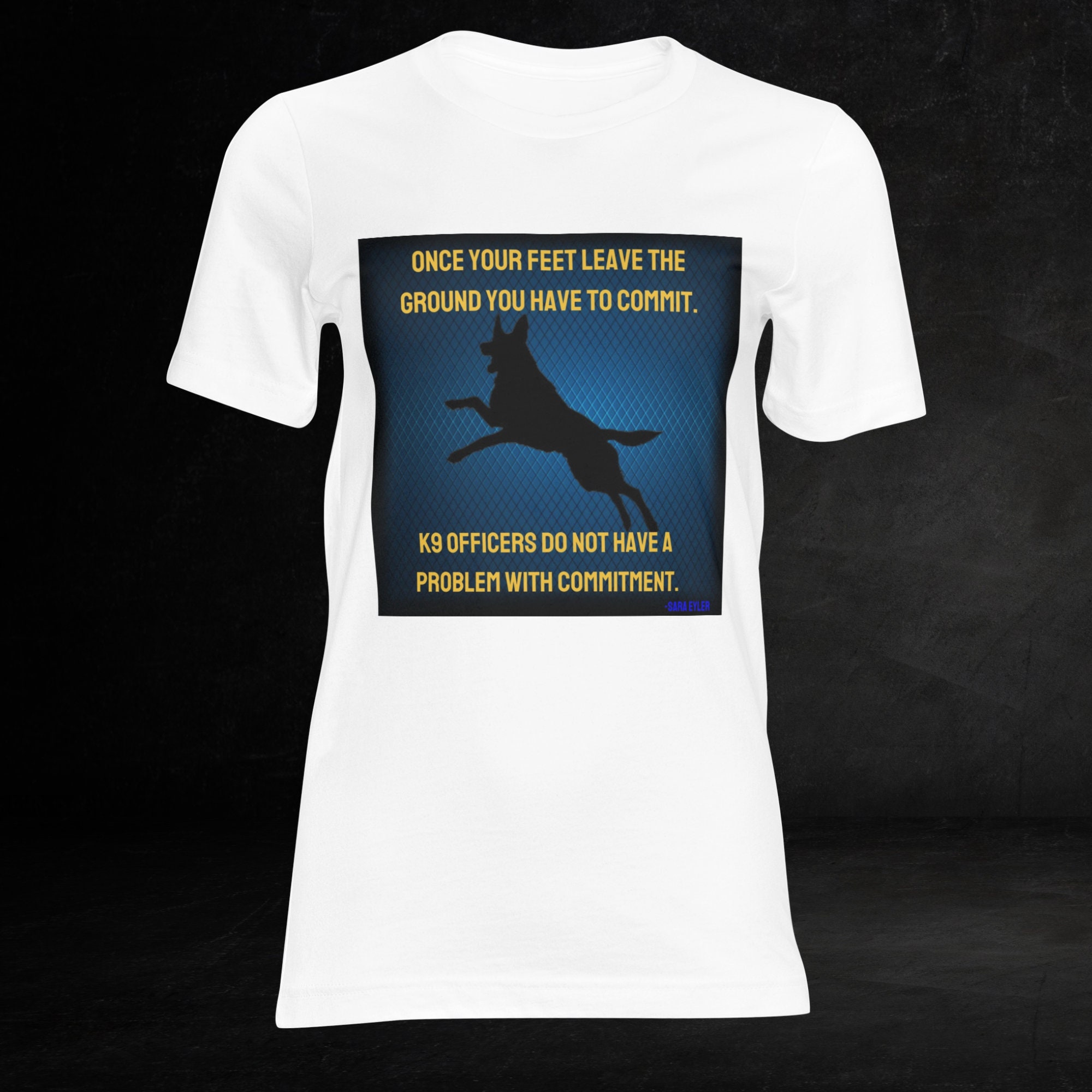 Thin Blue Line K9 Quote "once Your Feet Leave the Ground, You Have to ...