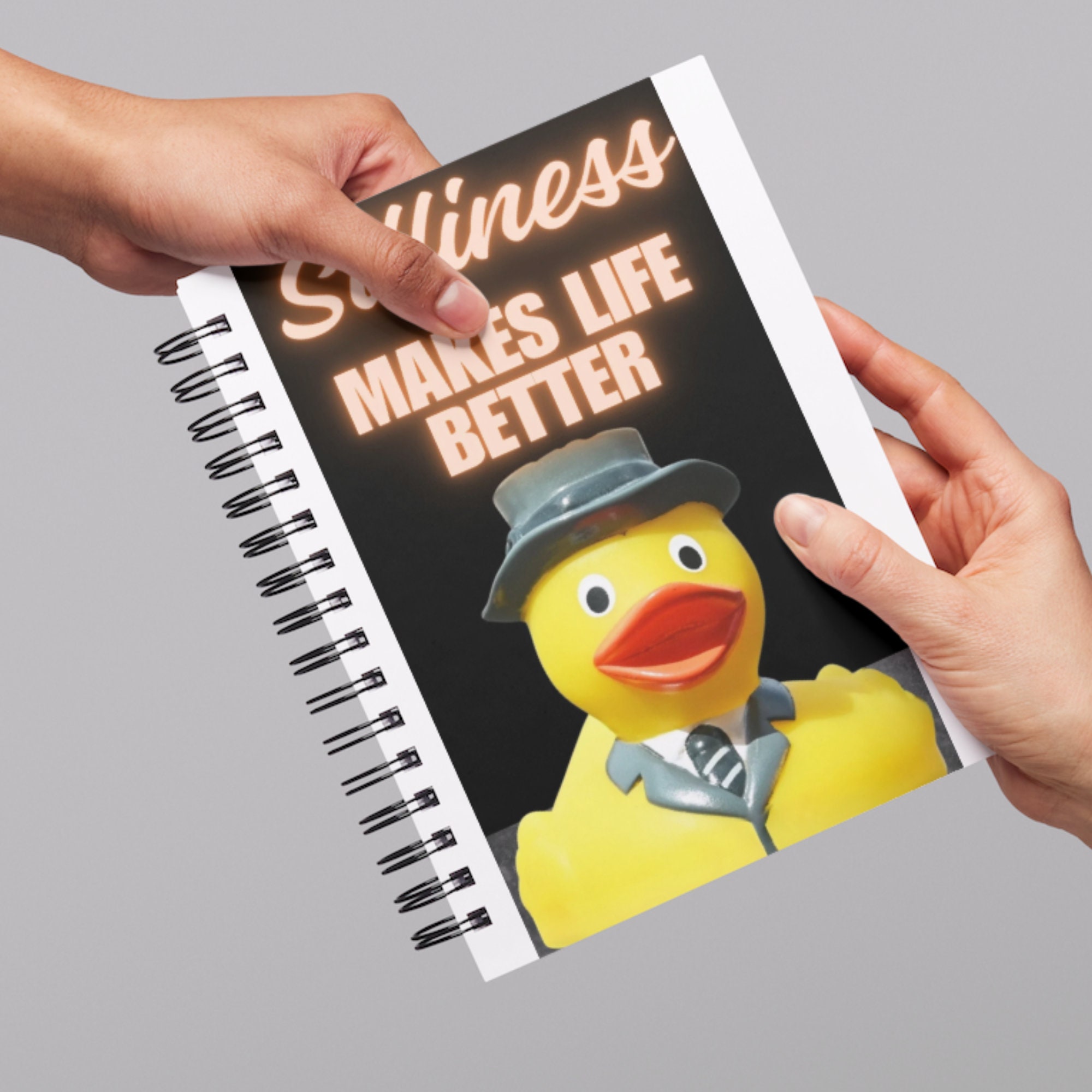 Silliness Makes Life Better Quote Rubber Duckie in Tie and Top Hat ...