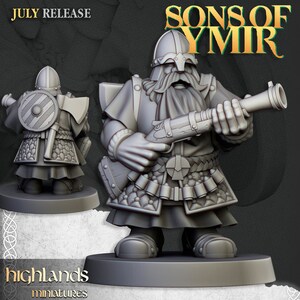 Dwarf Marksman Units Sons of Ymir by Highlands Miniatures 3D Print ...