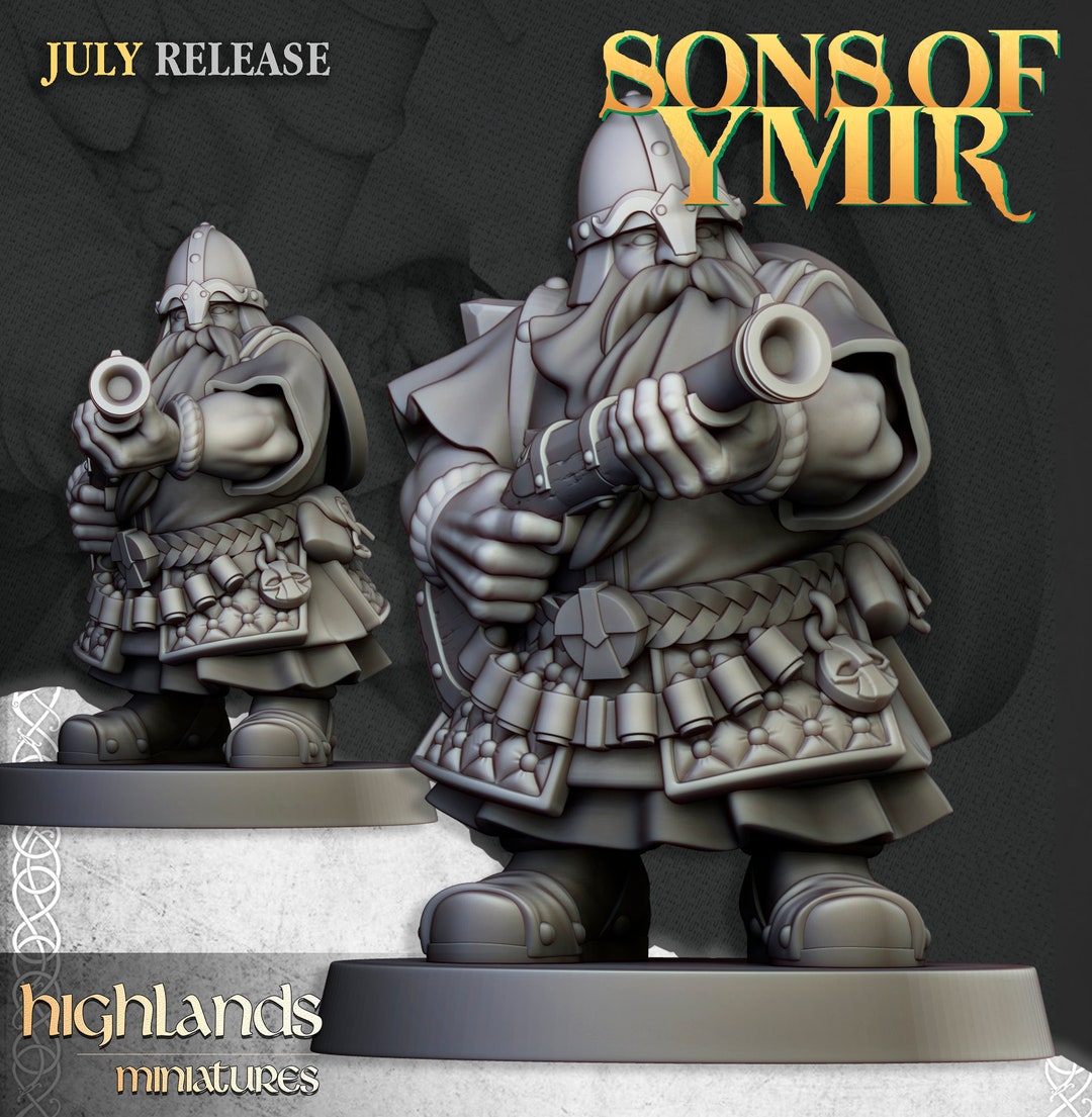Dwarf Marksman Units - Sons of Ymir by Highlands Miniatures - 3D Print ...