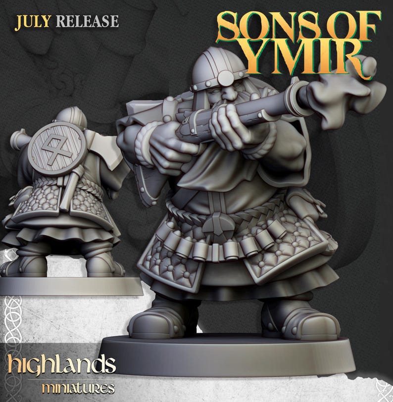 Dwarf Marksman Units - Sons of Ymir by Highlands Miniatures - 3D Print ...