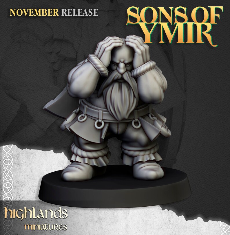 Dwarf Artillery Sets and Crew - Sons of Ymir by Highlands Miniatures ...