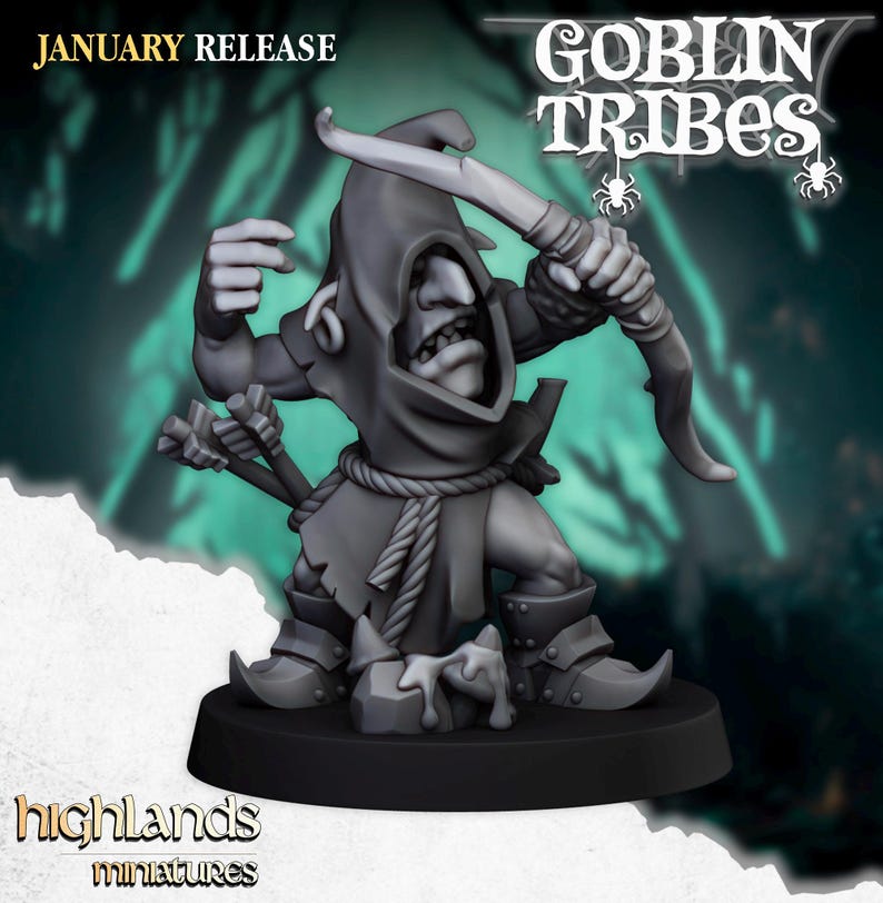 Swamp Goblin Archers - Goblin Tribes by Highlands - 3D Print - Fantasy ...