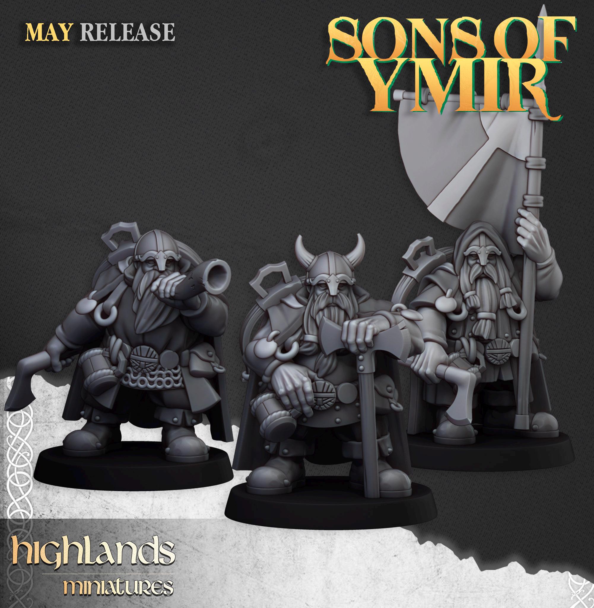 Dwarf Ranger Crossbow Units - Sons of Ymir by Highlands Miniatures - 3D ...