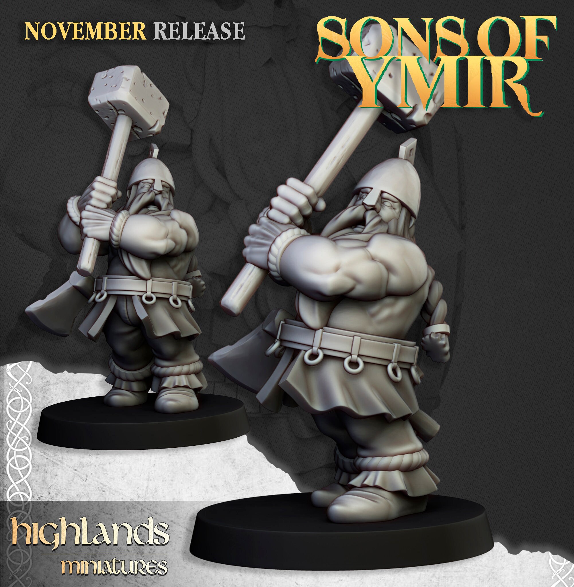 Dwarf Artillery Sets and Crew - Sons of Ymir by Highlands Miniatures ...