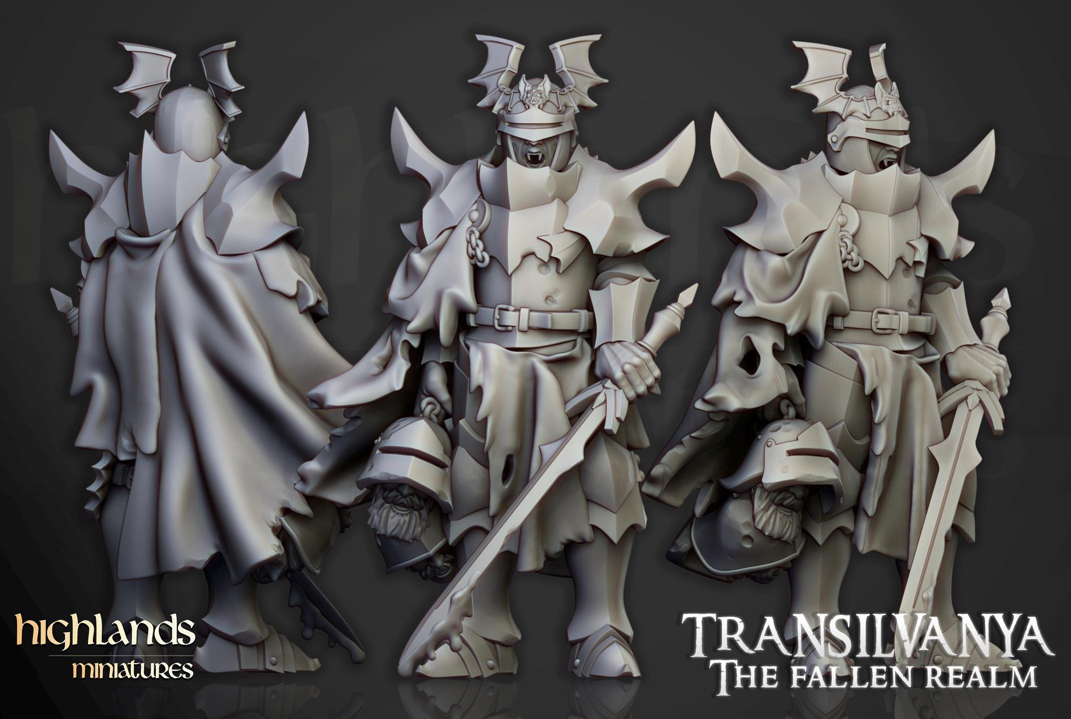 Vampire Neophytes by Highlands Miniatures - 3D Print - Fantasy - Dnd ...