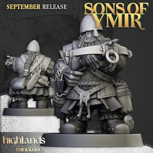 Dwarf Crossbowmen - Sons of Ymir by Highlands - 3D Print - Fantasy ...