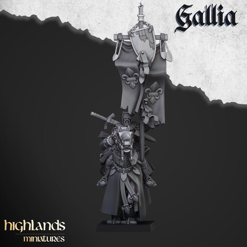 Questing Knights of Gallia by Highlands Miniatures - 3D Print - Fantasy ...