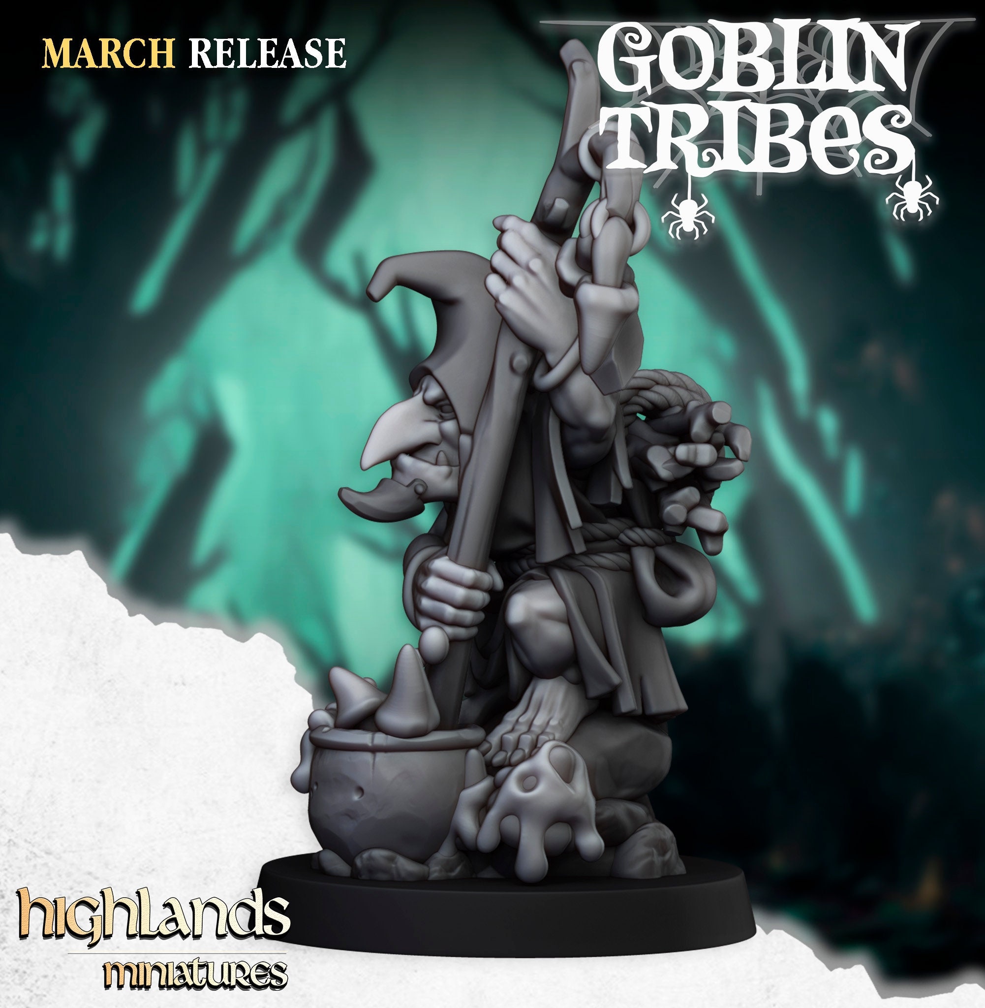 Swamp Goblin Shaman Goblin Tribes by Highlands Miniatures - Etsy