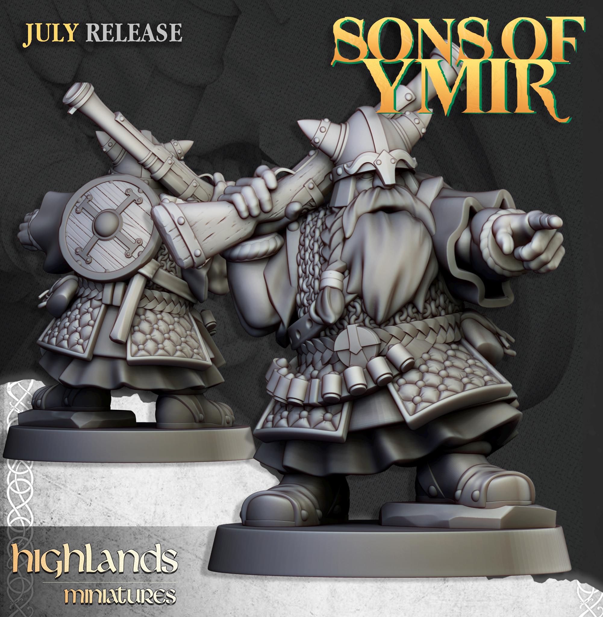 Dwarf Marksman Units - Sons of Ymir by Highlands Miniatures - 3D Print ...