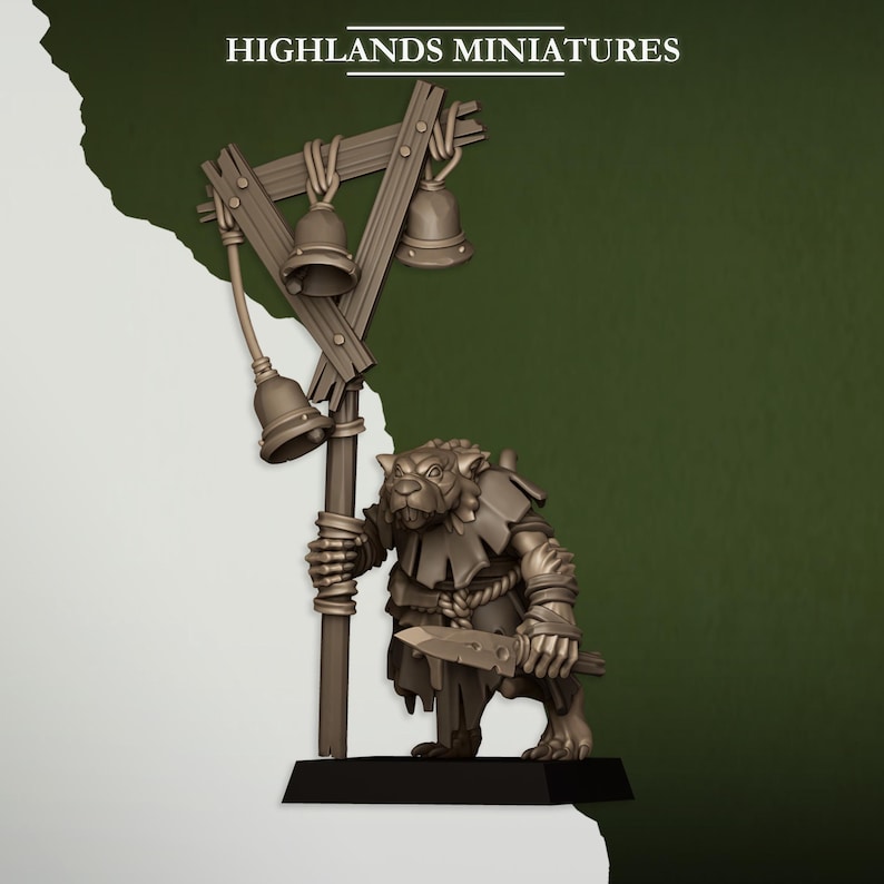Vermin Acolytes by Highlands Miniatures - 3D Print - Fantasy - RPG ...