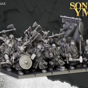 Dwarf Warrior Units - Sons of Ymir by Highlands Miniatures - 3D Print ...