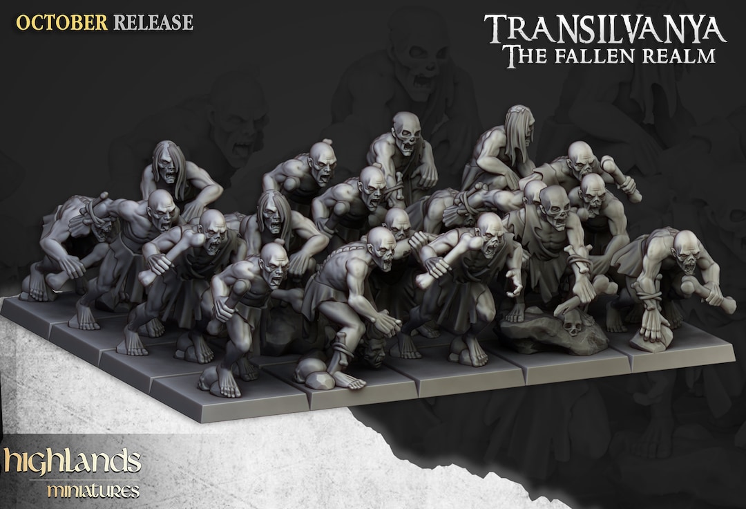 Ghoul Units - the Fallen Realm From Highlands Miniatures - 3D Print ...