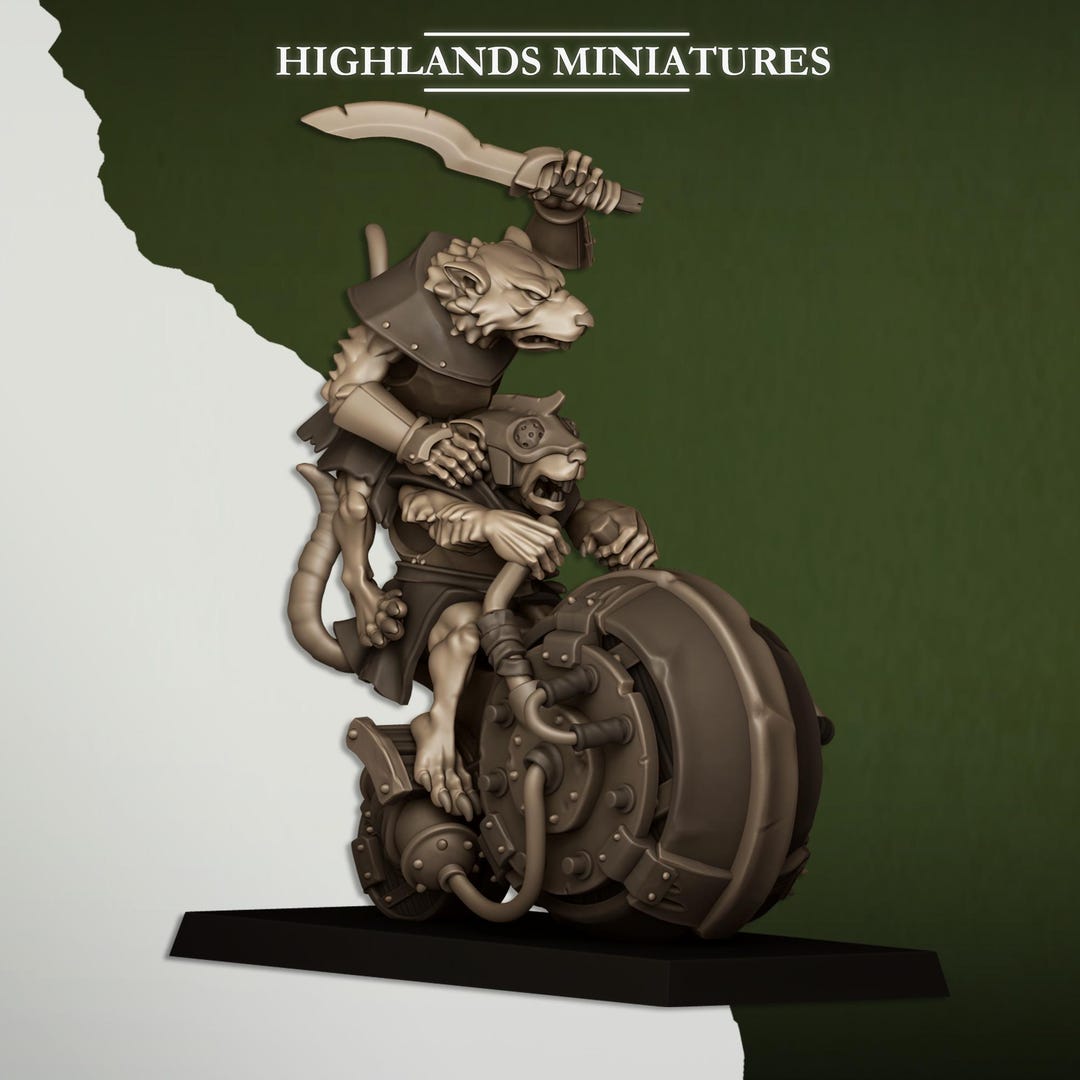Sewer Vermin Heavy Weapons Teams by Highlands Miniatures - 3D Print ...