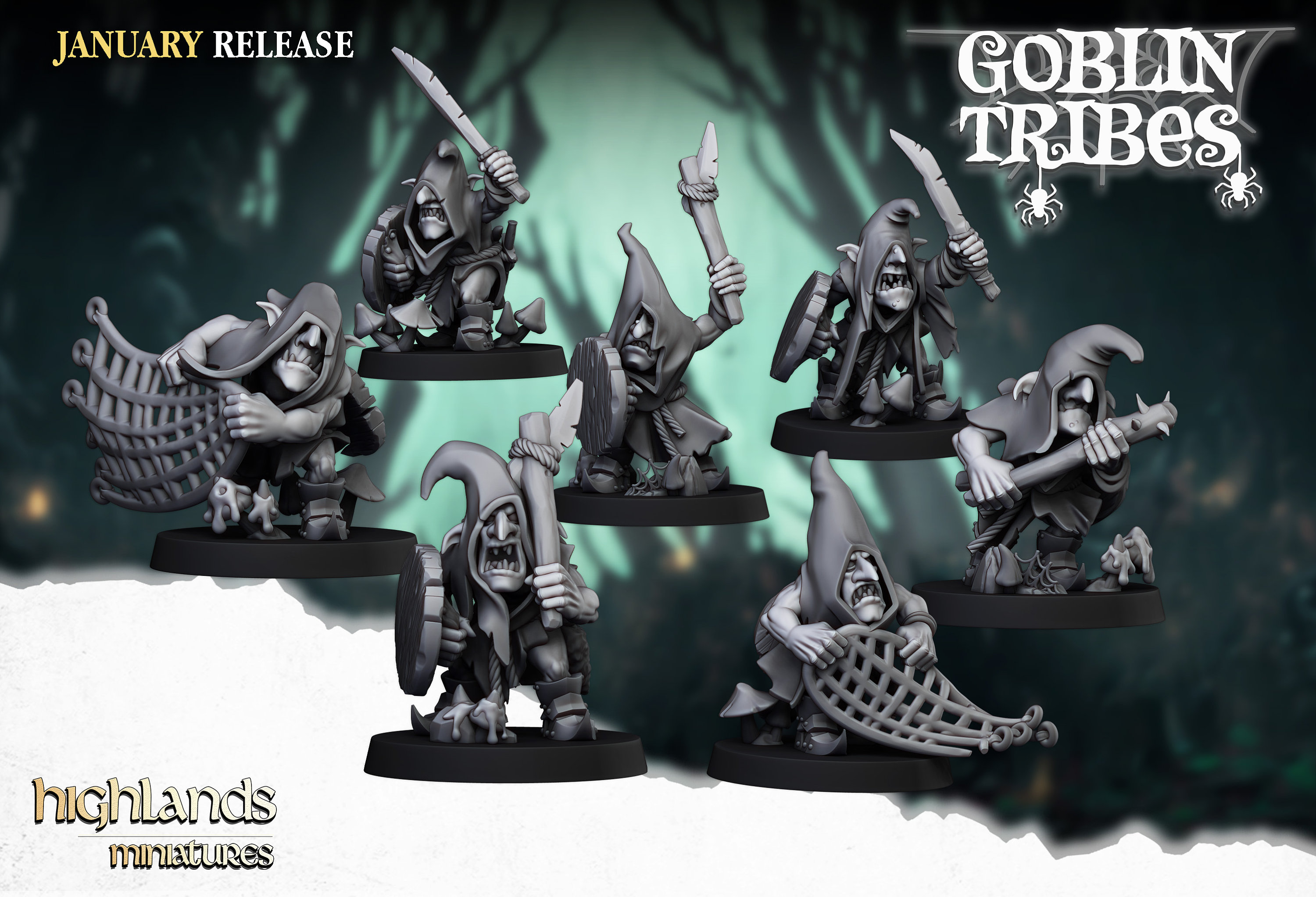 Swamp Goblins With Handweapons - Goblin Tribes by Highlands - 3D Print ...