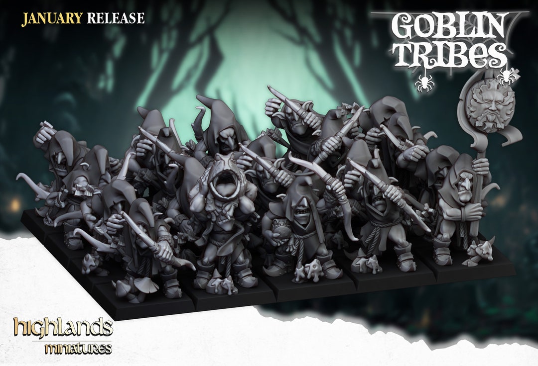 Swamp Goblin Archers - Goblin Tribes by Highlands - 3D Print - Fantasy ...
