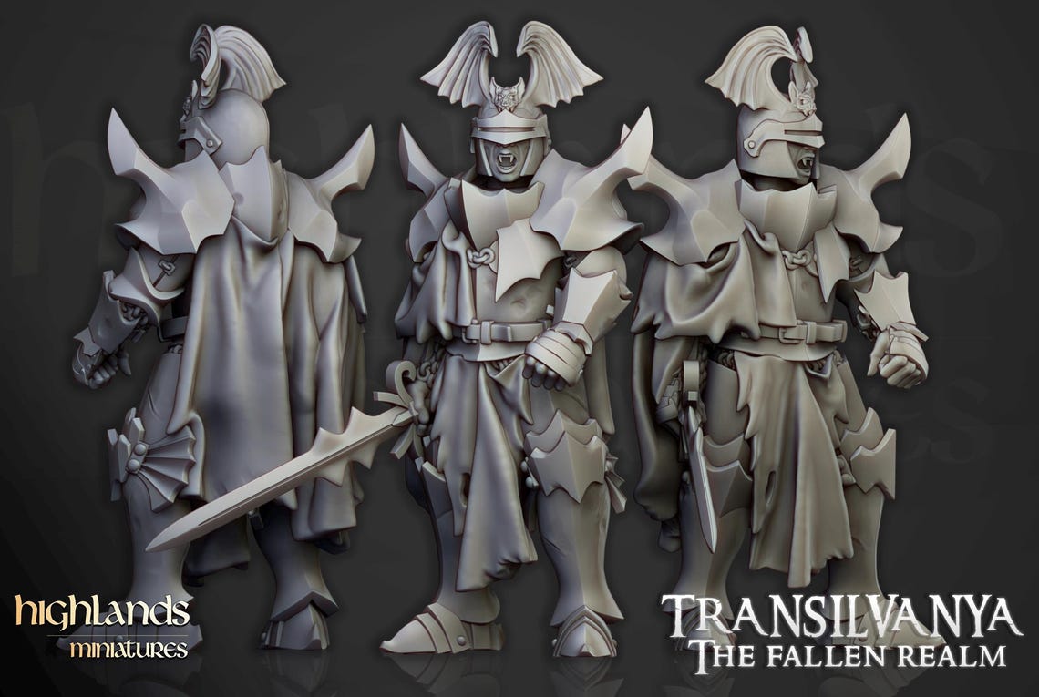 Vampire Neophytes by Highlands Miniatures - 3D Print - Fantasy - Dnd ...