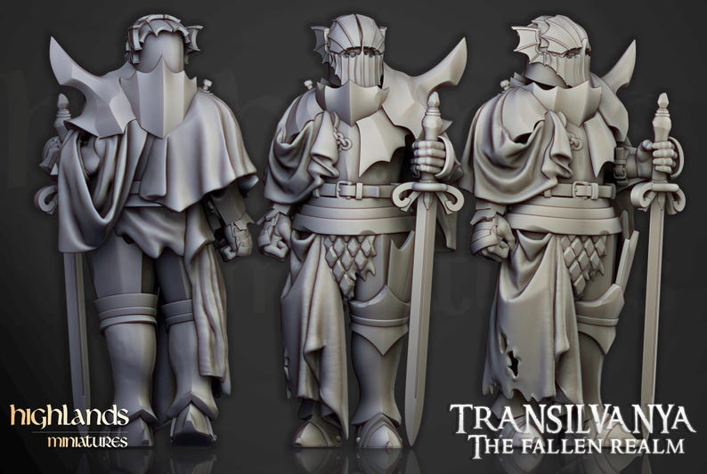 Vampire Neophytes by Highlands Miniatures - 3D Print - Fantasy - Dnd ...