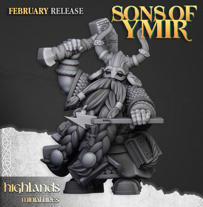 Dwarf Runemasters - Sons of Ymir by Highlands Miniatures - 3D Print ...