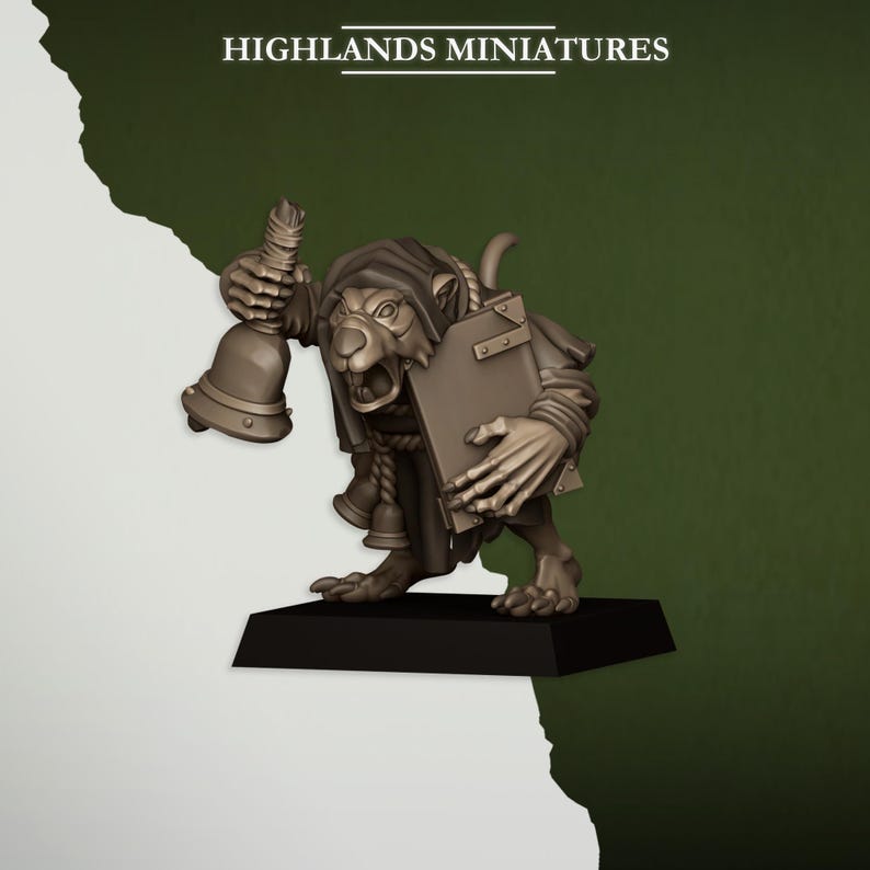 Vermin Acolytes by Highlands Miniatures - 3D Print - Fantasy - RPG ...