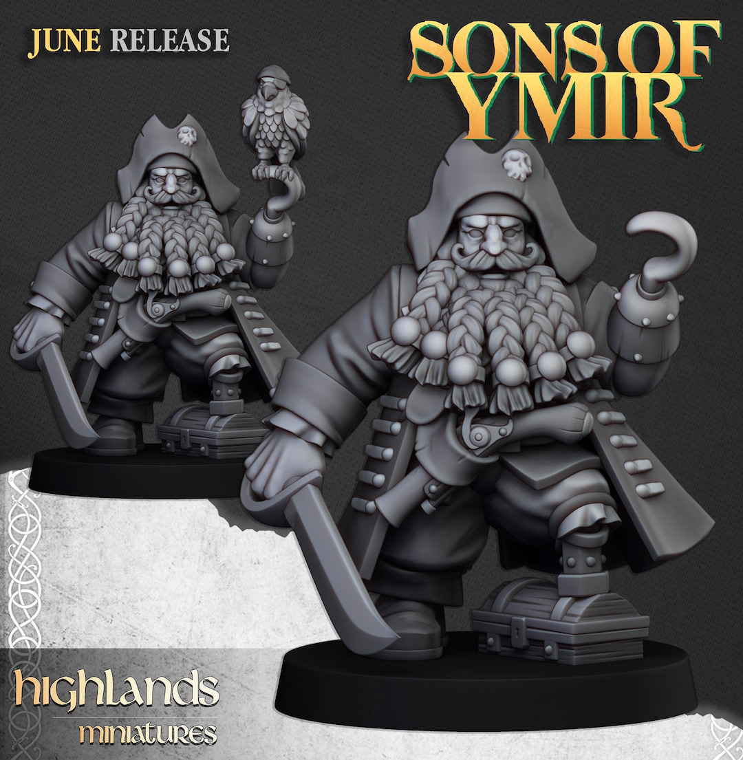Dwarf Pirates Units - Sons of Ymir by Highlands - 3D Print - Fantasy ...