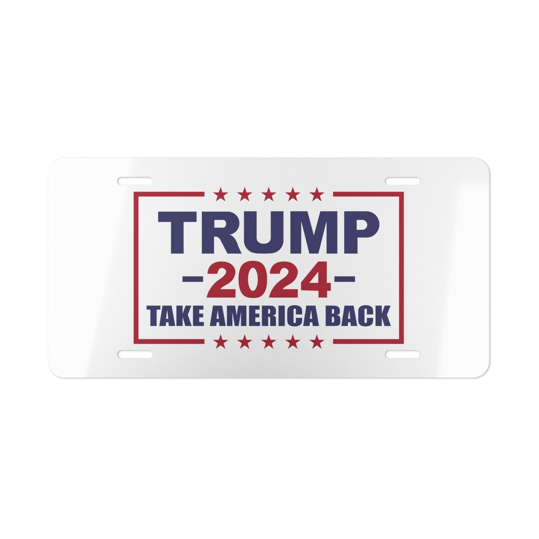 Trump 2024 Vanity Plate - Etsy