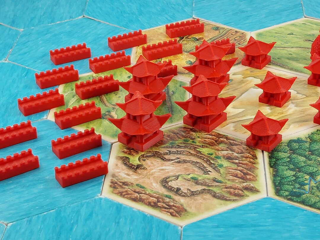 Settlers of Catan | Asian Dynasties | Old Colors | Custom - Etsy