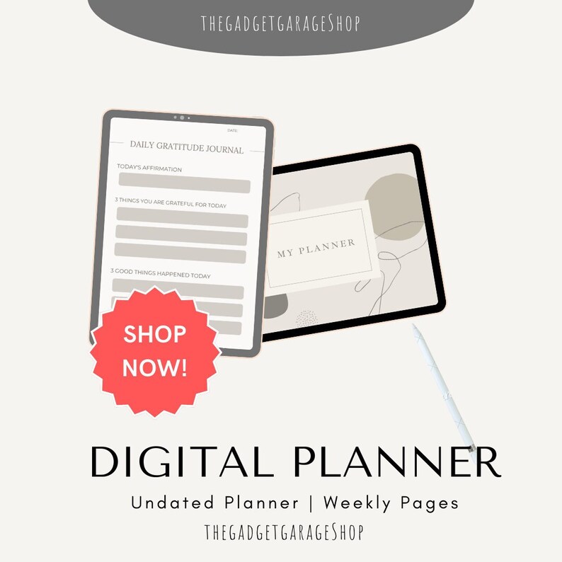 Digital Planner Template - Etsy