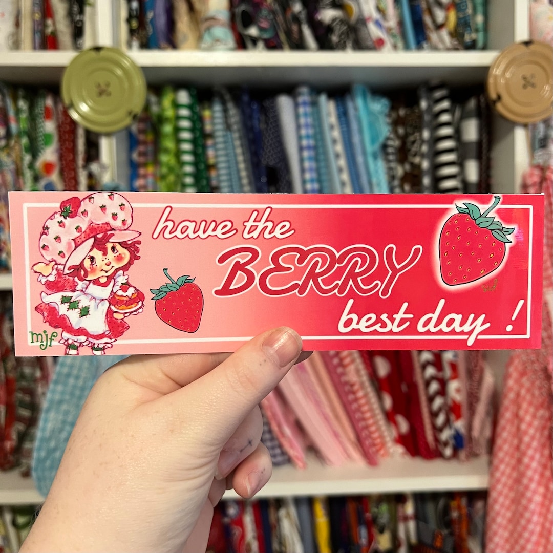 Strawberry Girl Bumper Sticker - Etsy