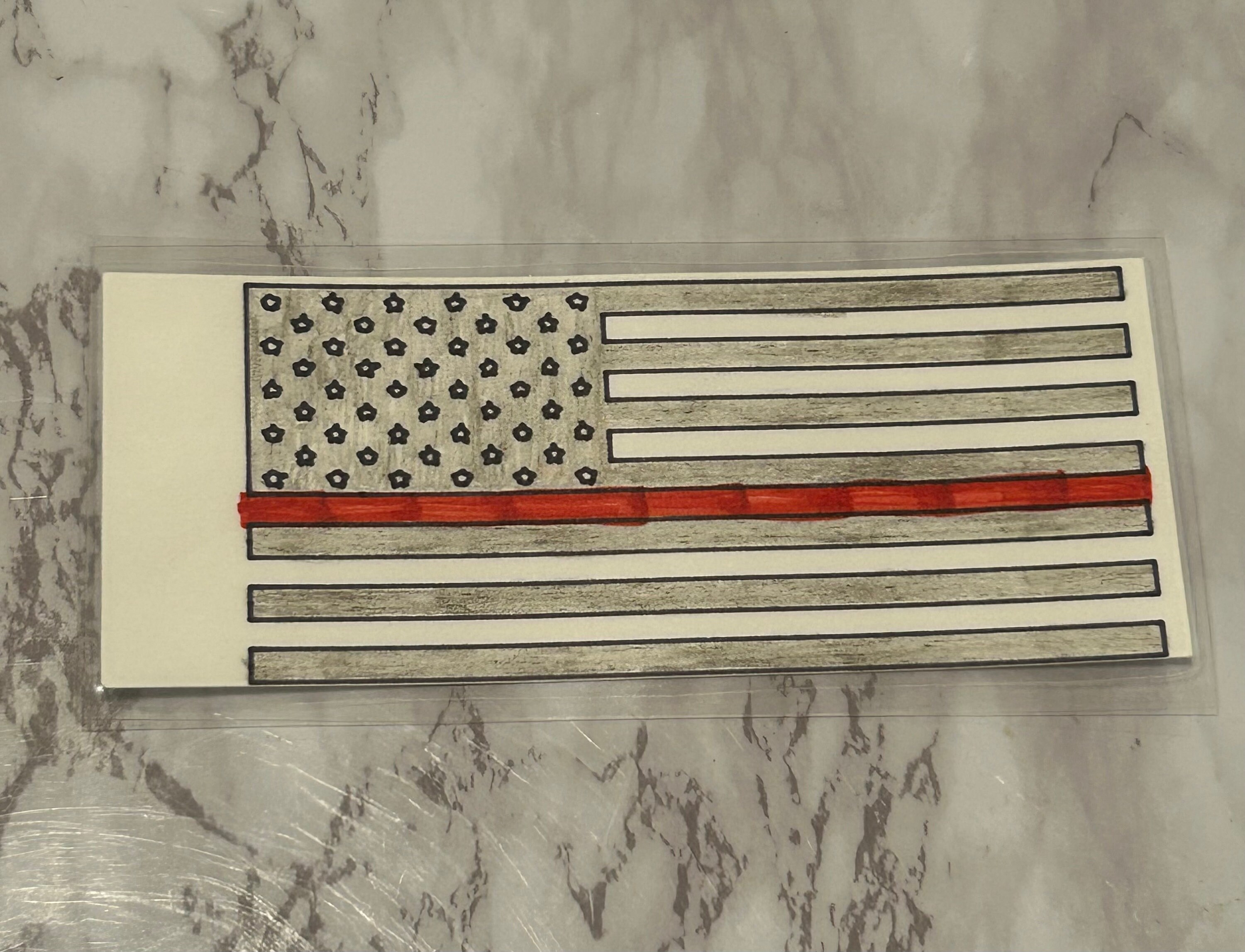 Firefighter Flag - Black and White - Support the Red - Back the Red ...