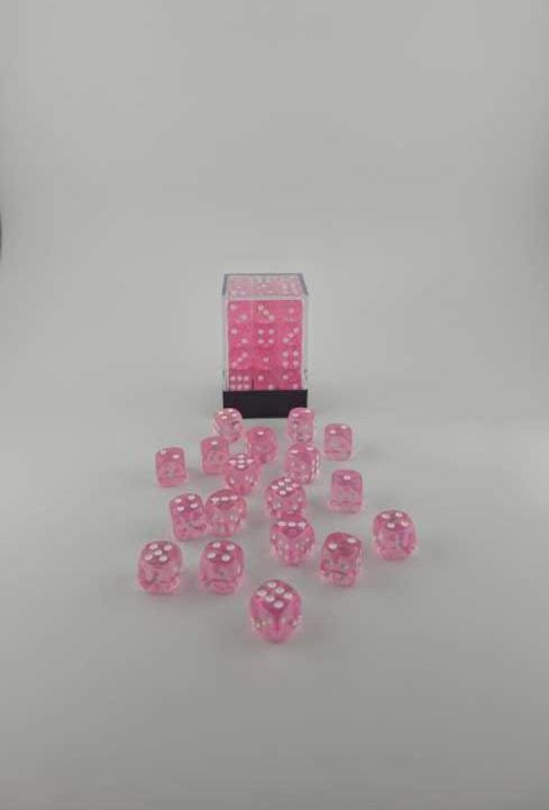 12mm D6 Dice Cube W/ 36 Dice Block Translucent Light Pink - Etsy
