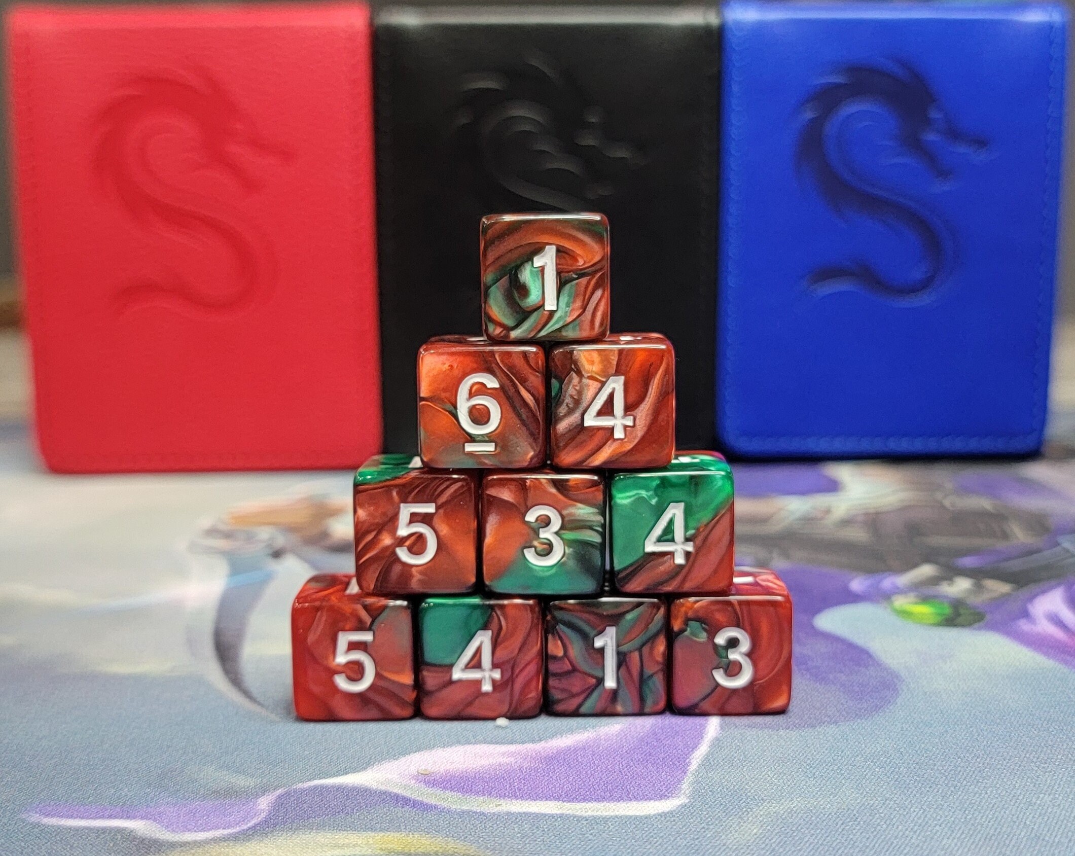 Blended Color 10 Piece D6 Dice Set - Etsy