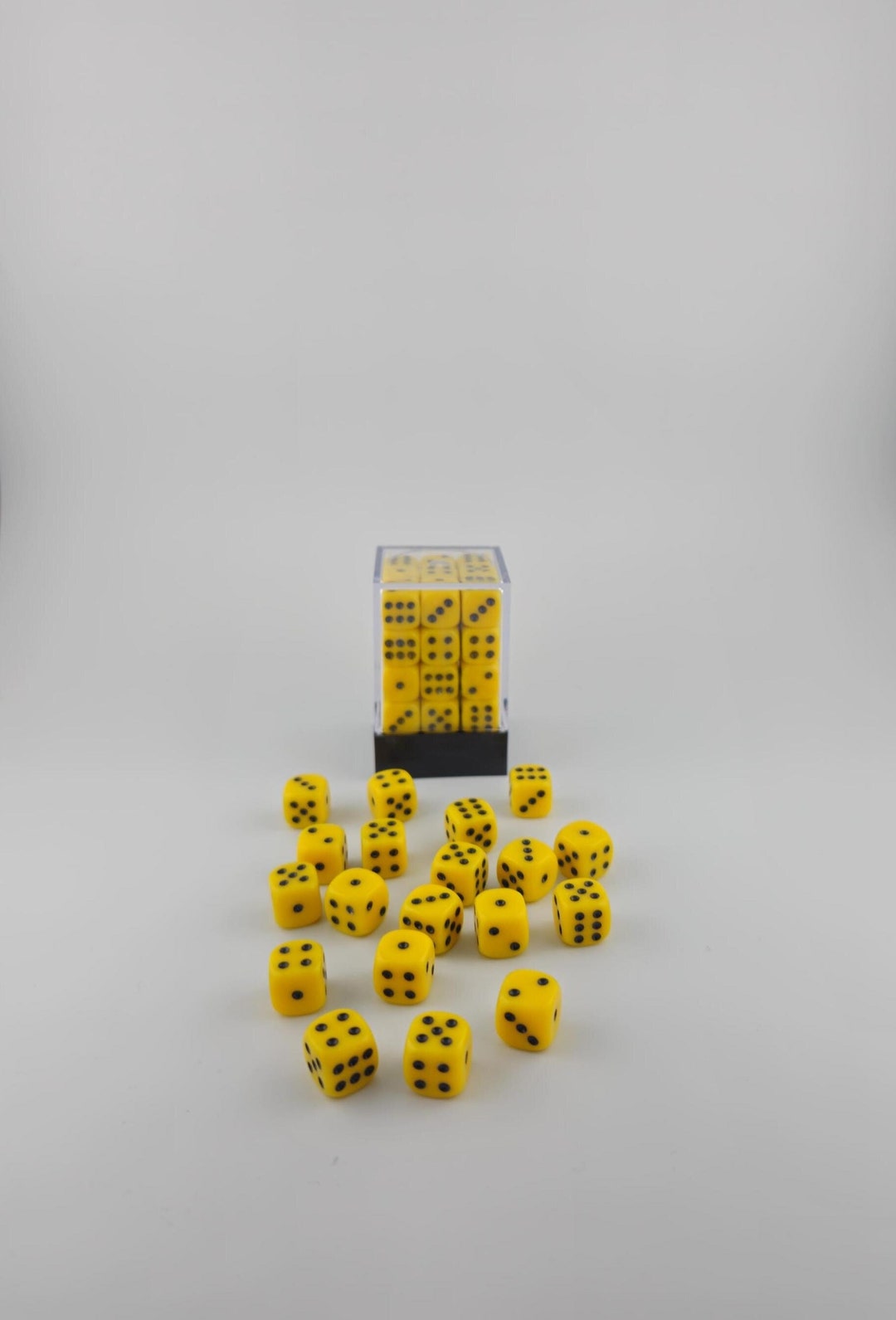 12mm D6 Dice Cube W/ 36 Dice Block Solid Yellow - Etsy