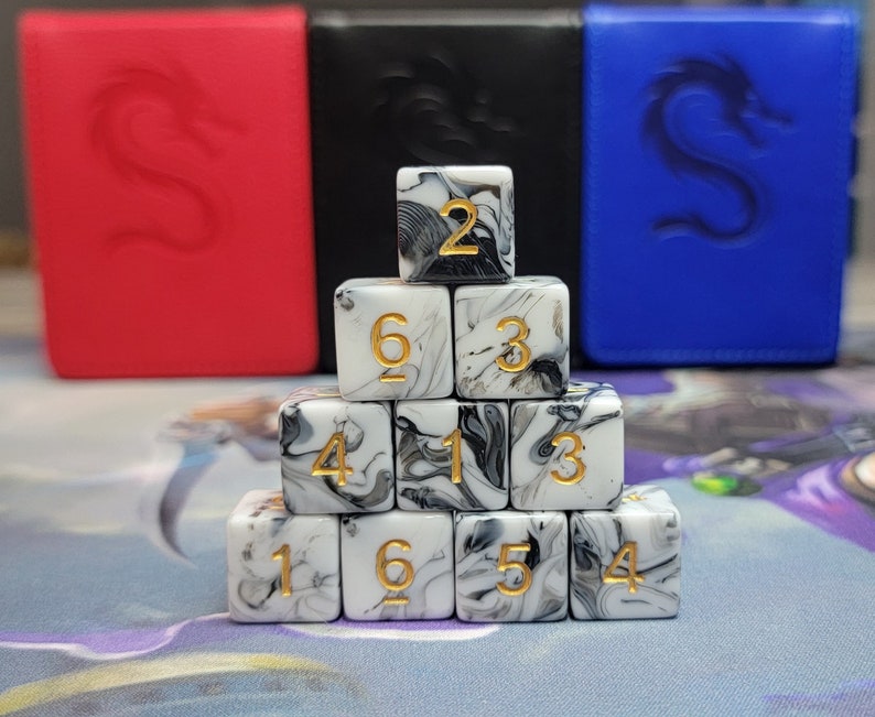 Blended Color 10 Piece D6 Dice Set - Etsy