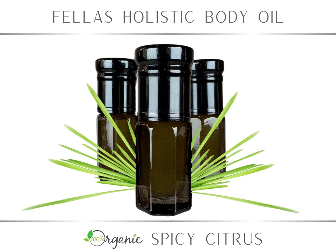 Spicy, Citrusy Scent Body Oil Made With Organic Essential and Carrier ...
