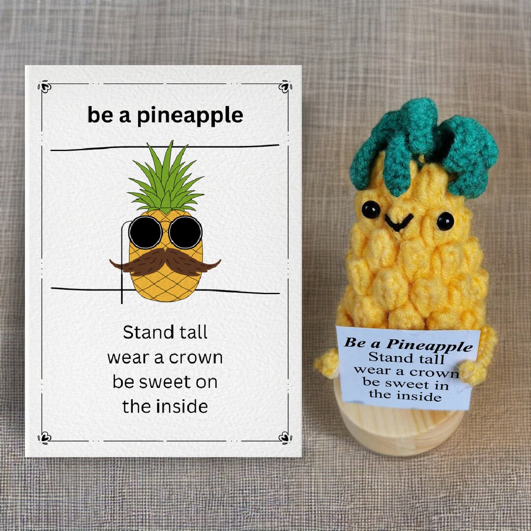 Positive Pineapple, Be a Pineapple, Novelty Gift, Motivational Gift ...