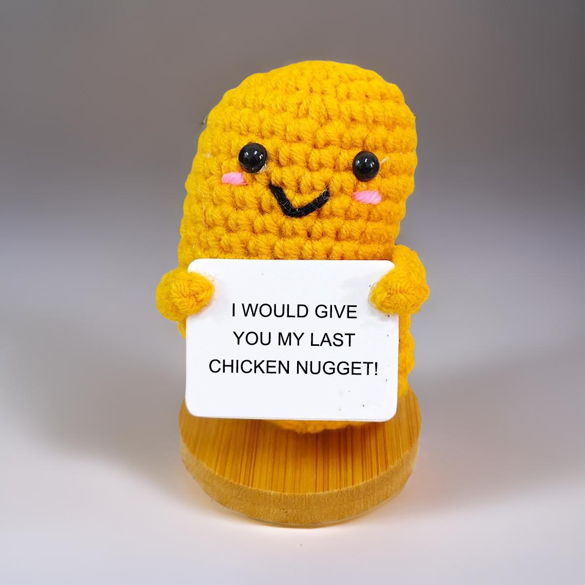 Handmade Crochet Chicken Nugget - 'my Last Nugget' Gift, Funny Desk ...