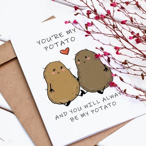 You're My Potato! L Greeting Card L Love L Encouragement L Potato L and ...