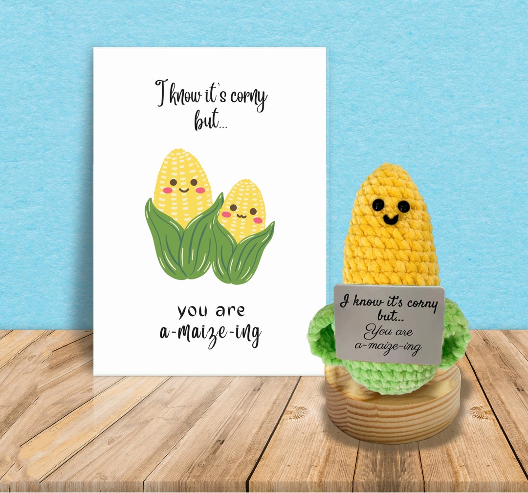 Positive Corn Plushie the Perfect Gift for Friends L BFF - Etsy